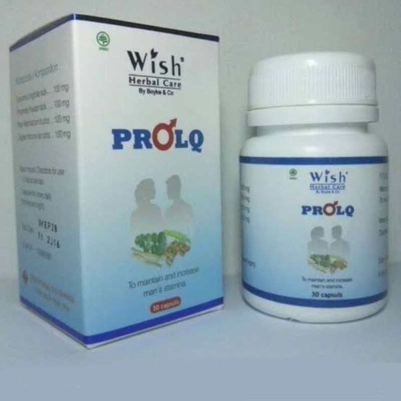 Jual Wish Prolq Original Kapsul multivitamin Pria 30 Caps BPOM ( PRODUK ...