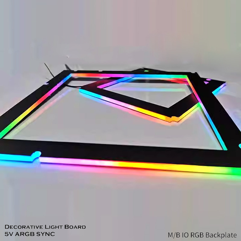 Jual DIY Motherboard RGB Lighting Frame Backplate ATX MATX ITX M/B IO ...