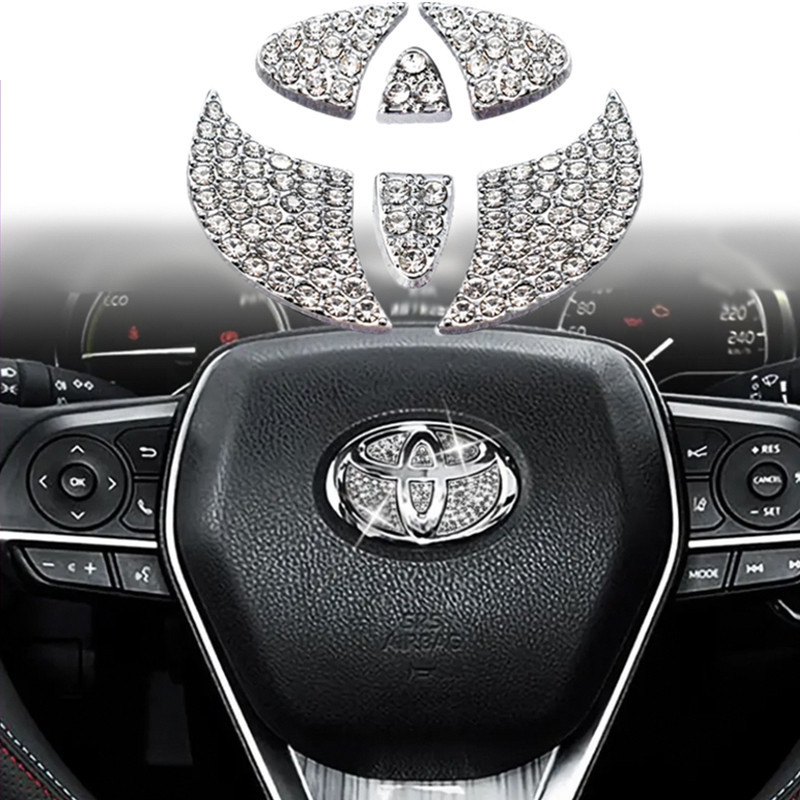 Jual Stiker Emblem Logo Stir Mobil Bling Mobil Steering Wheel Diamond ...