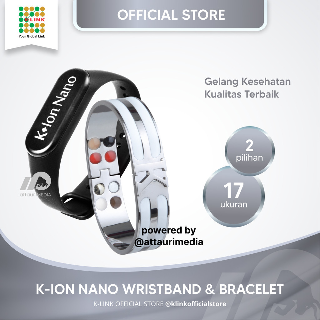 Jual Gelang K-Ion Nano Bracelet & Wristband Original | K Link Official Store ID | Shopee Indonesia