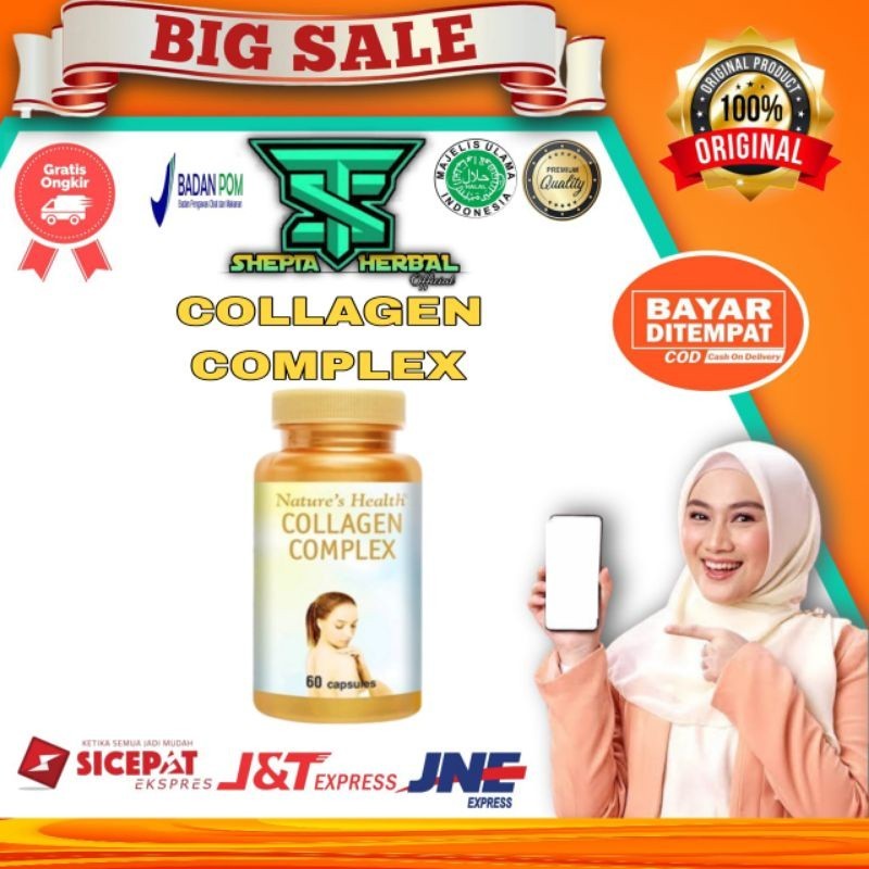 Jual Nature'S Health Collagen Complex Asli Original isi 60 Kapsul ...
