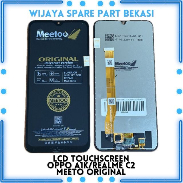Jual LCD TOUCHSCREEN OPPO A1K/REALME C2 MEETO ORIGINAL BLACK | Shopee ...