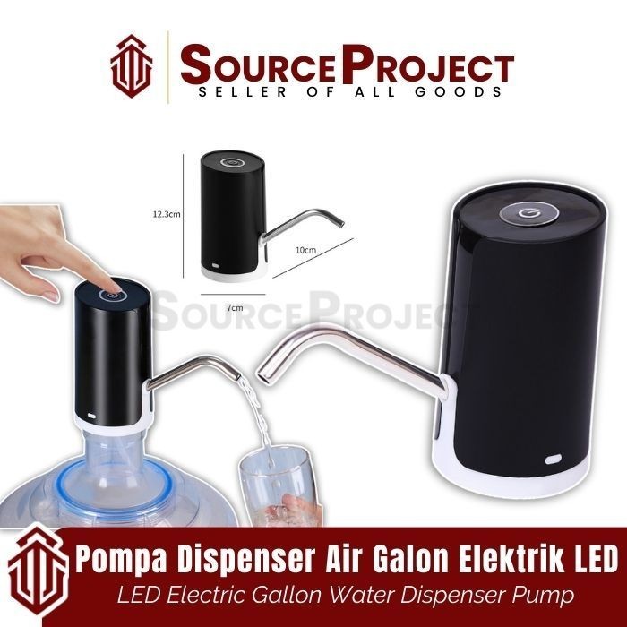 Jual Pompa Dispenser Air Galon Elektrik LED Colok Listrik Otomatis ...