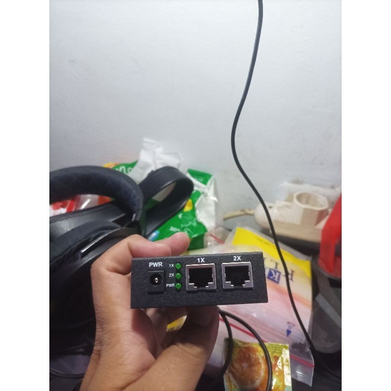 Jual 10 fiber media converter FO 4 Port LAN 10/100 Full Body SET | Shopee Indonesia