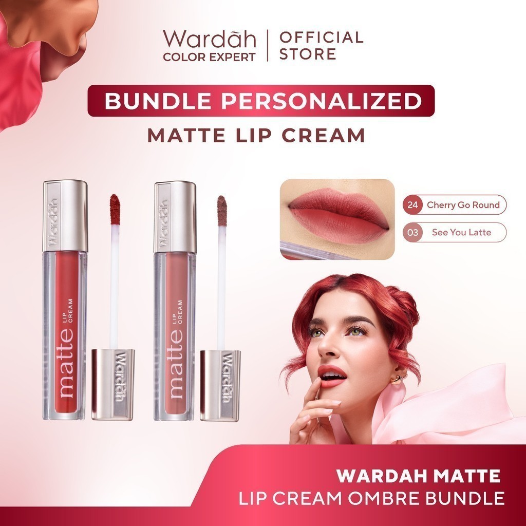 Jual PAKET WARDAH OMBRE EXCLUSIVE MATTE LIP CREAM | Shopee Indonesia