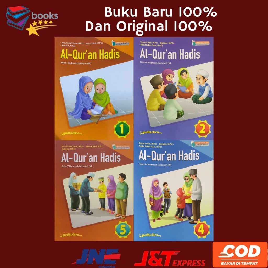 Jual Best Seller Buku Alquran dan Hadis Kelas 1 2 3 4 5 6 MI Kurikulum Merdeka Penerbit ...
