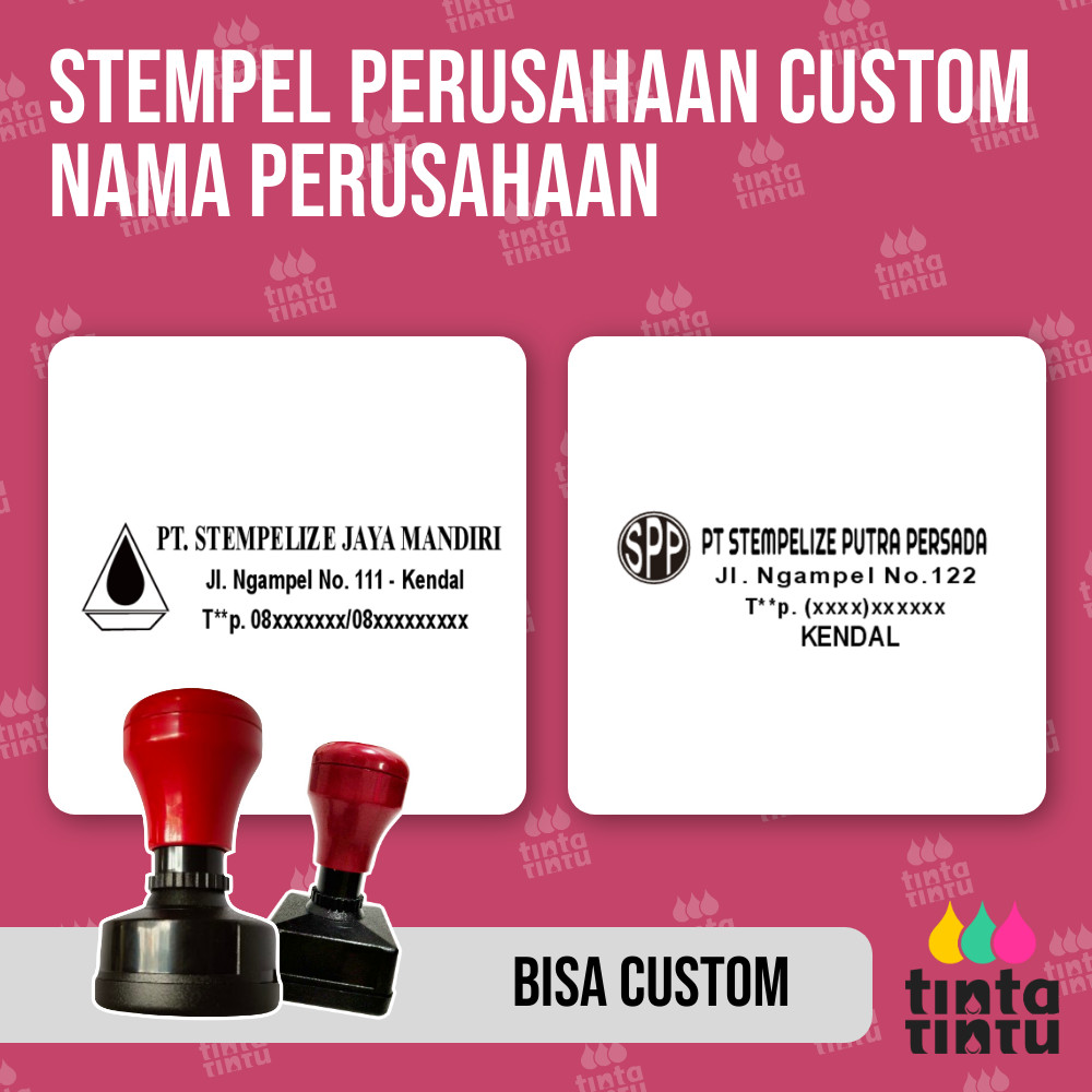 Jual Stempel Perusahaan Custom Nama Perusahaan | Shopee Indonesia