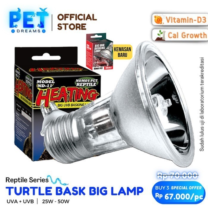 Jual LAMPU UVA UVB BESAR PENGHANGAT REPTILE REPTIL SULCATA KURA NOMOY ND-11 | Shopee Indonesia