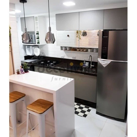 Jual Meja Bar Dapur Minimalis Modern / Meja Makan Modern Lapisan Hpl ...