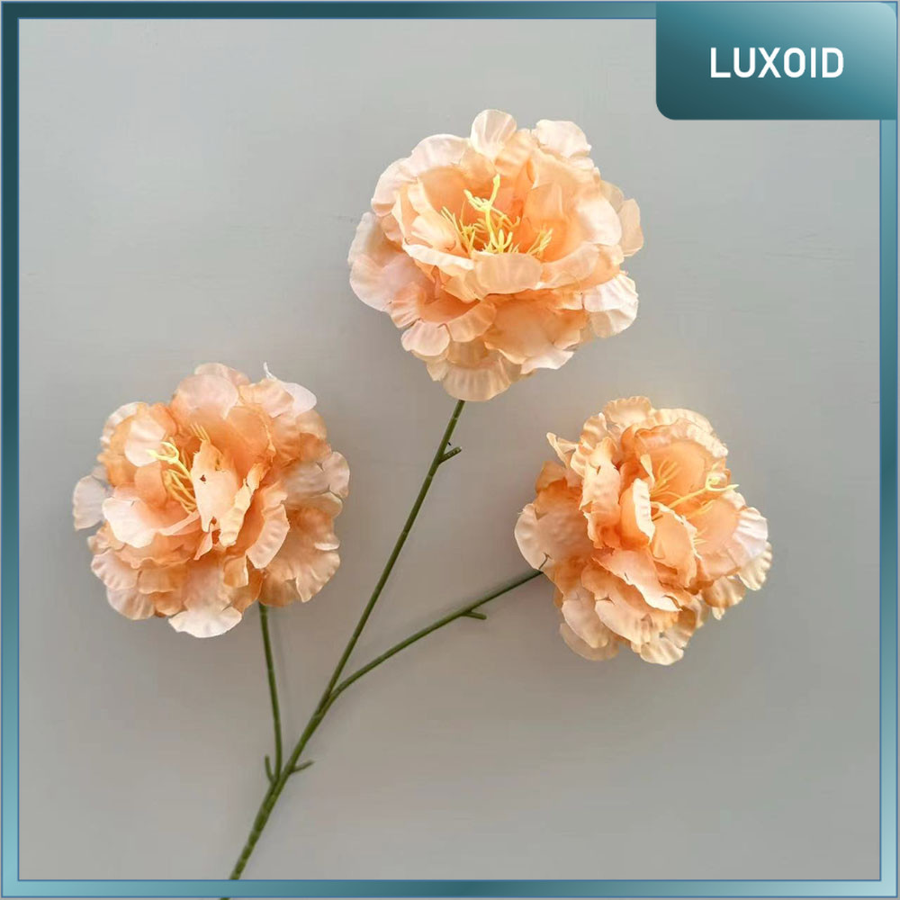 Jual LUXOID - C09 RONG 65cm Artificial Bunga Mawar 3 Cabang 3 Kuntum ...