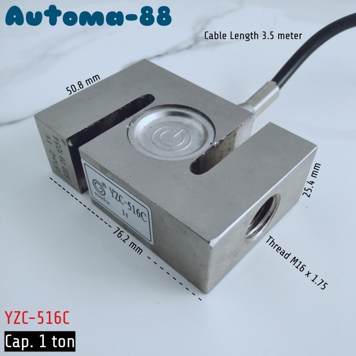 Jual MN08 Load Cell type-S Tension Pressure Sensor Loadcell 200kg 500kg ...