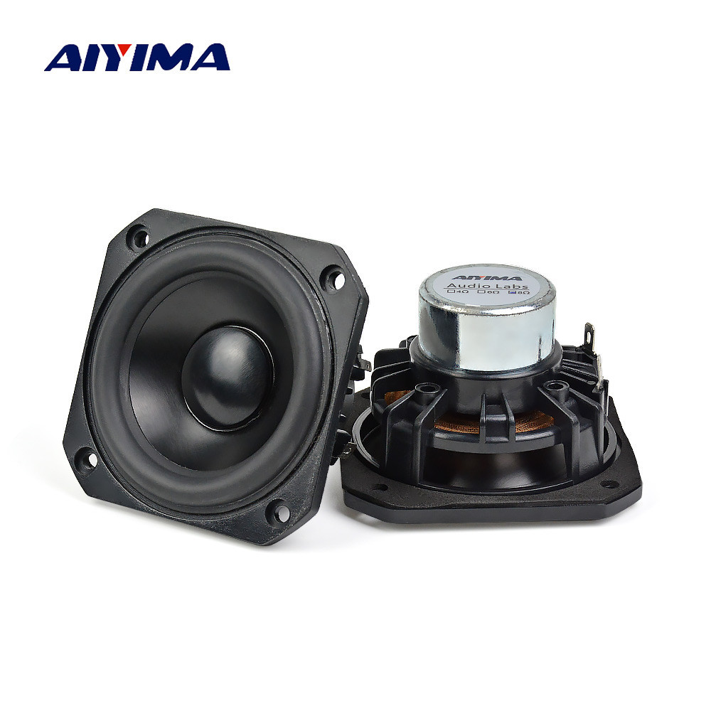 Jual AIYIMA 2Pcs 3 Inch Audio Portable Full Range Speakers Altavoces 4 Ohm 25W Hifi Speaker ...