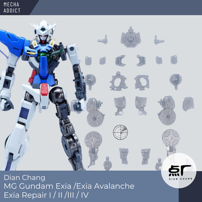 Jual Metal Inner Frame for MG Gundam Exia / Exia Avalanche / Exia ...
