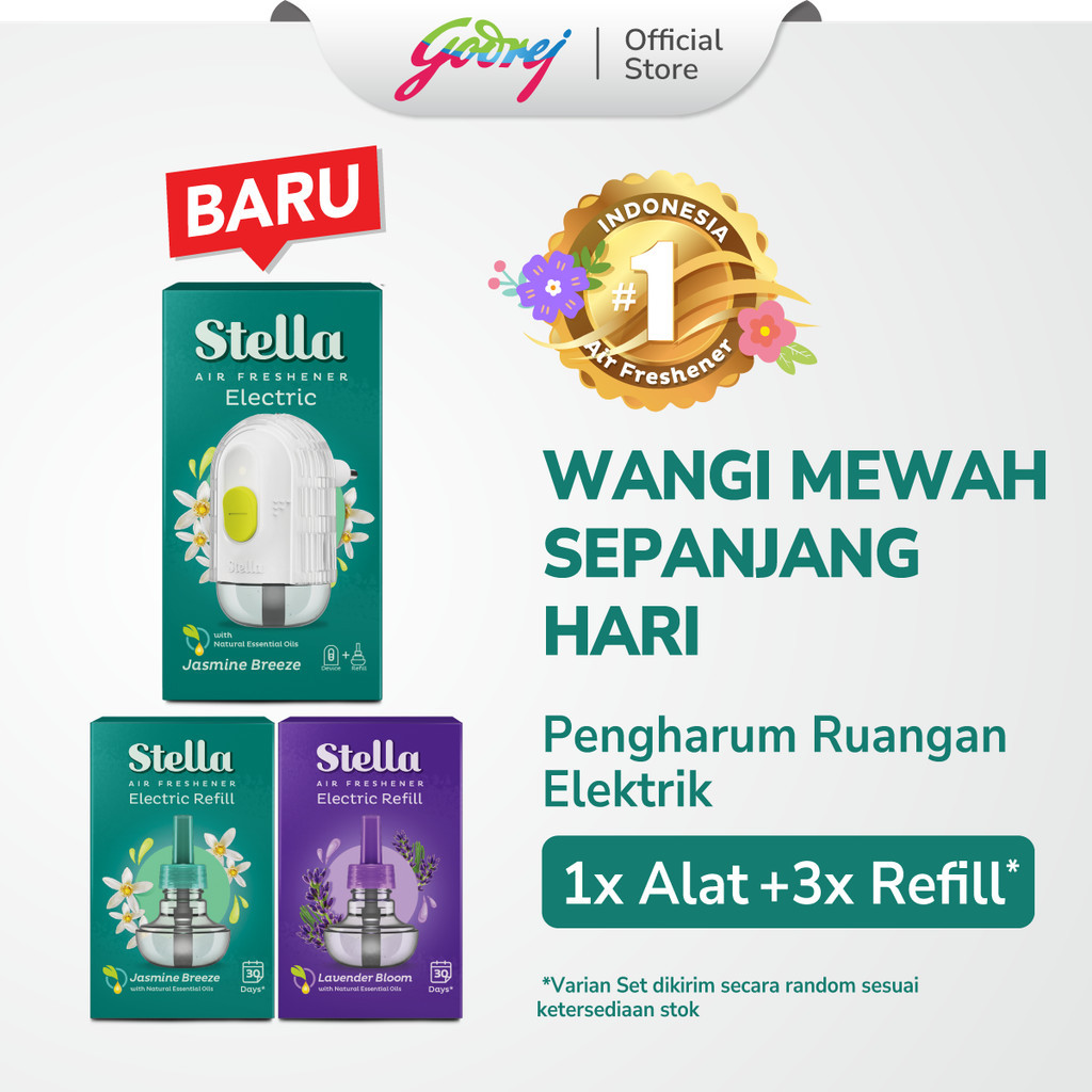 Jual Bundle Special Stella Air Freshener Electric Device Set + Refill ...