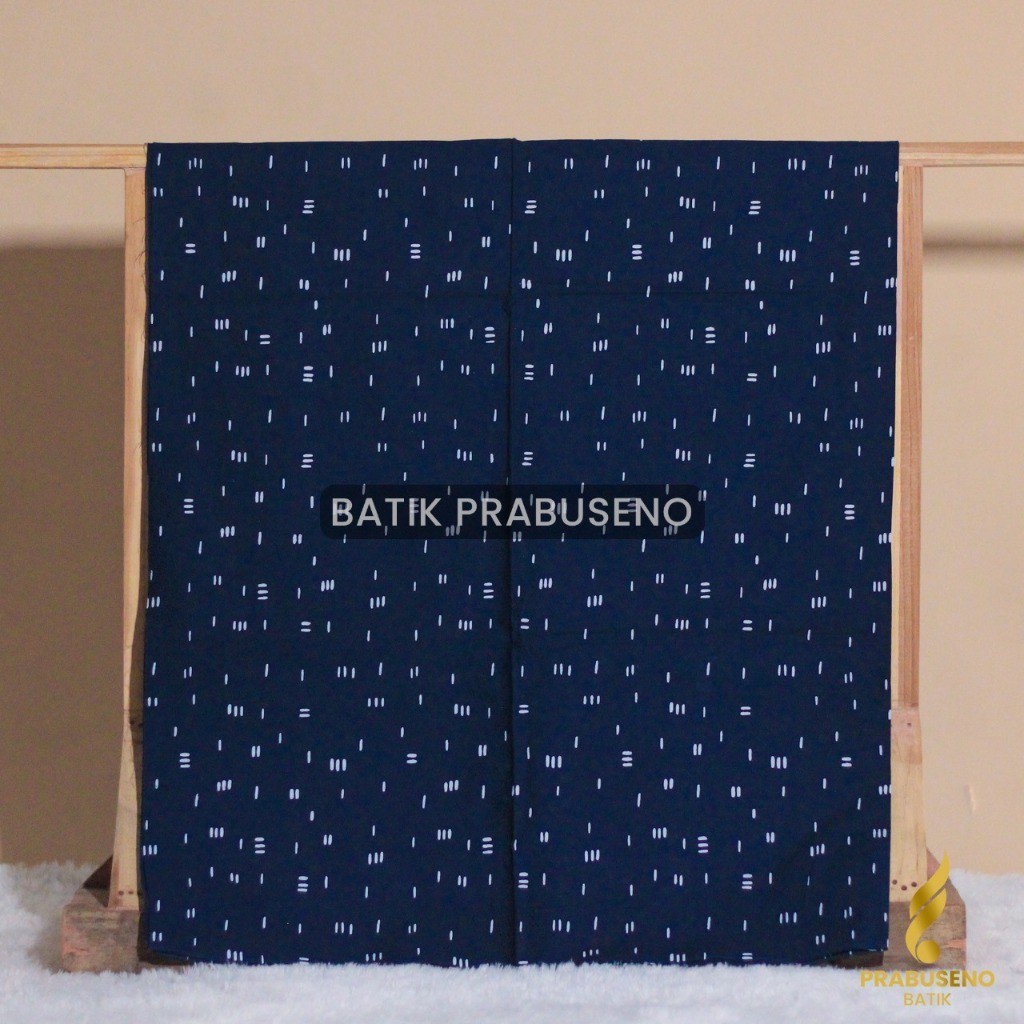 Jual PRABUSENO BIRU GARIS Navy Denim Kain Bahan Batik Solo Katun ...