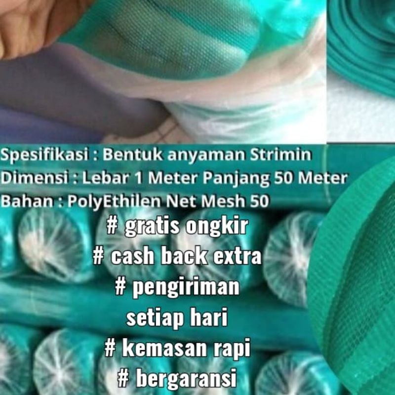 Jual Jaring Kasa Hijau Insectnet Panjang 1 Meter Lebar 1 Meter Kelambu Nyamuk Grade A ORIGINAL ...