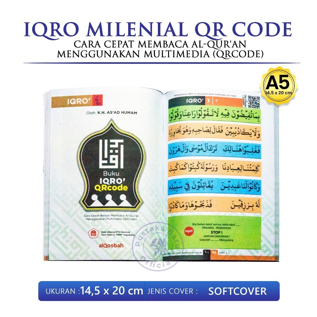 Jual Buku Iqro Milenial QR Code Edisi 2024 / Cara Cepat Membaca Alquran ...