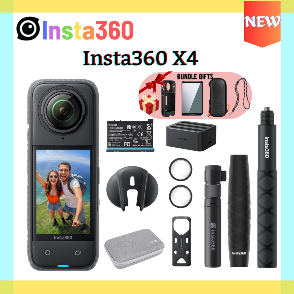 Jual Insta360 X4 360 Action Camera 2024 New Launch 8K 72MP 2290mAh Battery Active HDR 2.5 ...