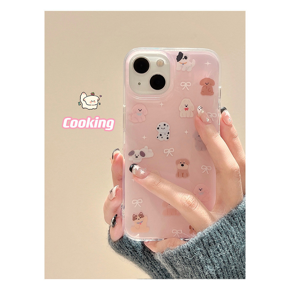 Jual TPU Shockproof PINK Kartun cute nimals soft case hp Iphone 17 Pro ...