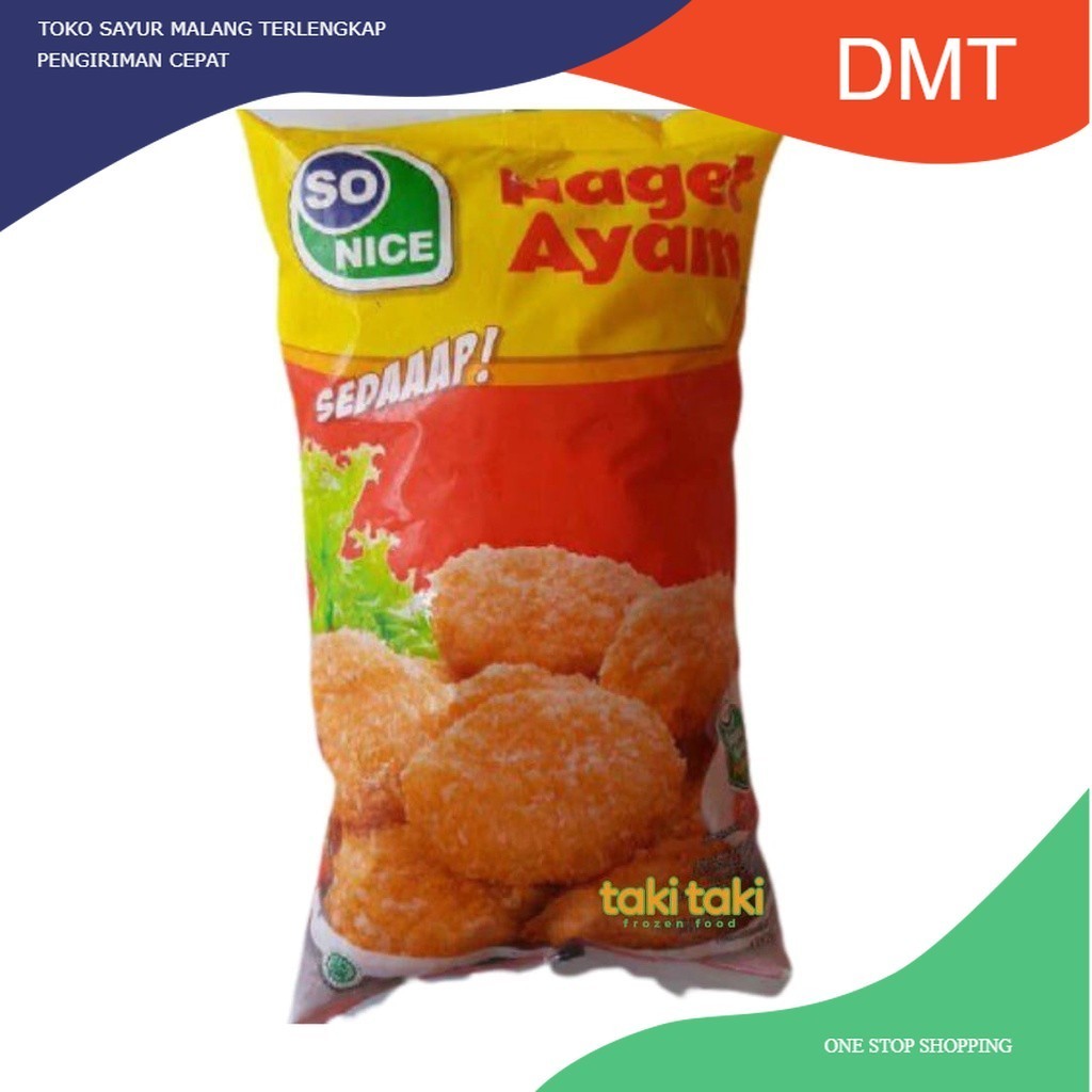 Jual Sonice Naget Ayam, Chicken Naget, Naget Ayam Frozen kemasan 1kg ...