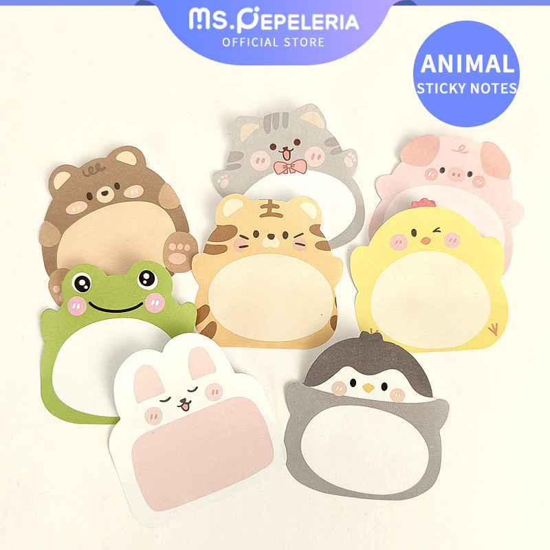 Jual Sticky Notes Motif HewanTempelan Kertas Catatan/20lembar sticky ...