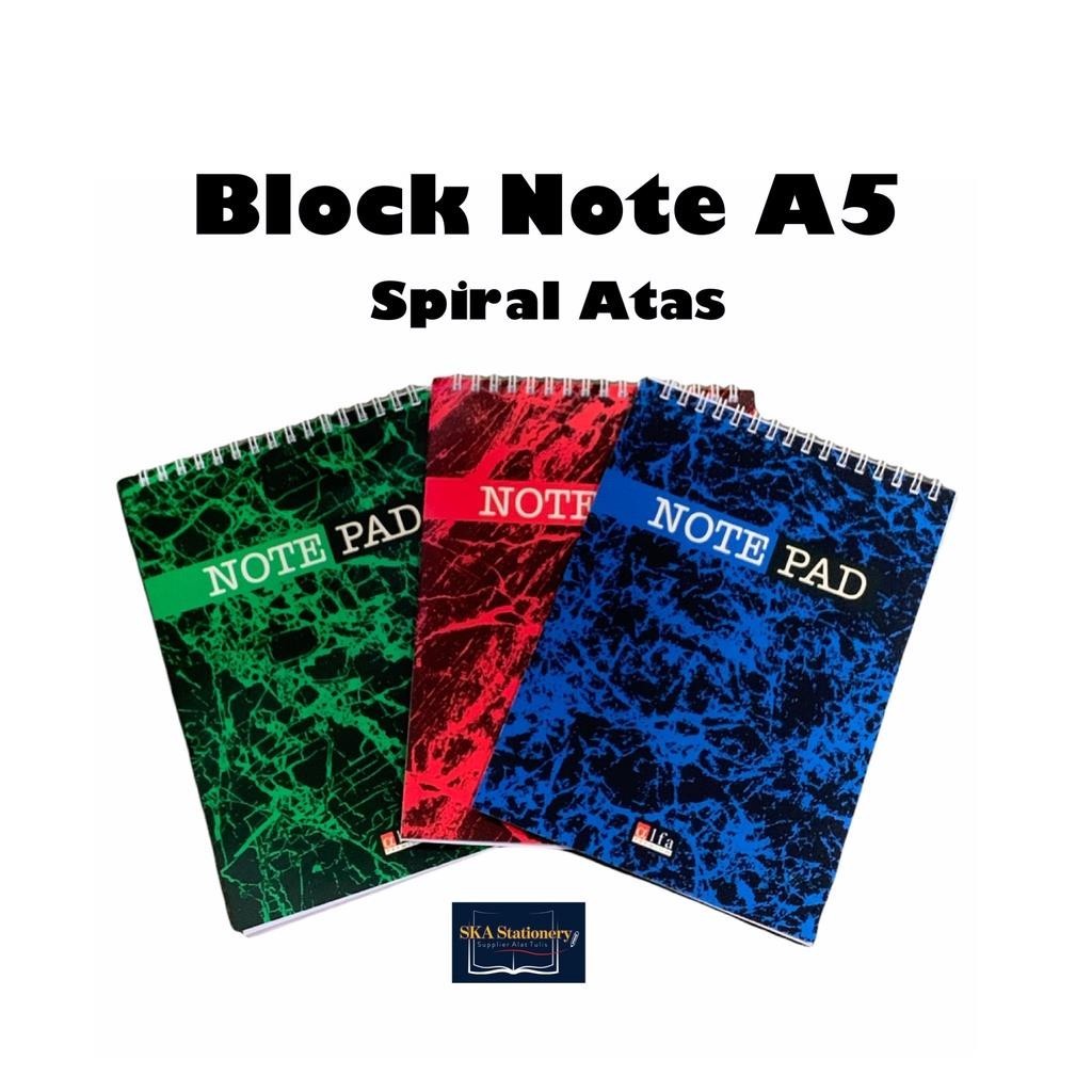 Jual Block Note/Blok Note/Notes A5 Spiral Atas (Pcs) | Shopee Indonesia