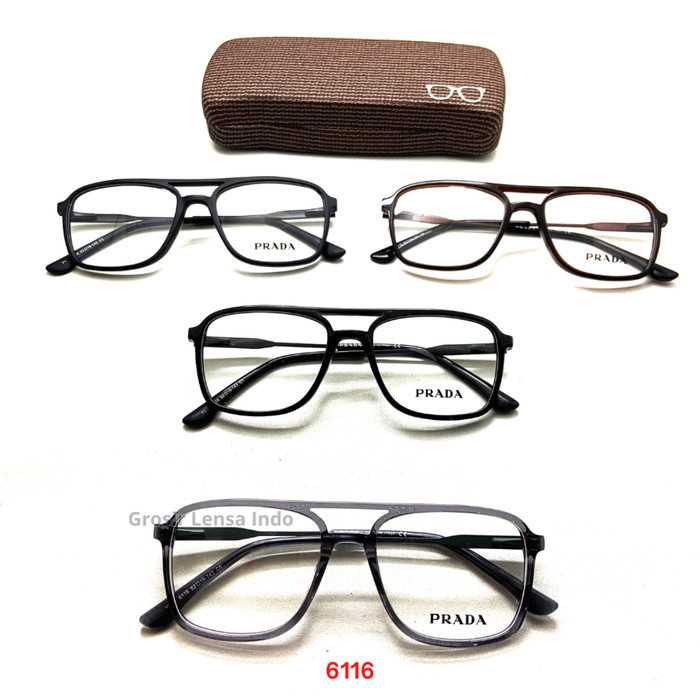 Jual Frame Kacamata Pria / Wanita PRD Lebar Frame 135 Size 52 Bridge 19 ...