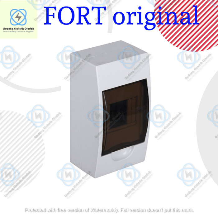 Jual BOX MCB 4 POLE ; SURFACE MOUNTED ; FMCBB4S ; FORT ; ORIGINAL ...