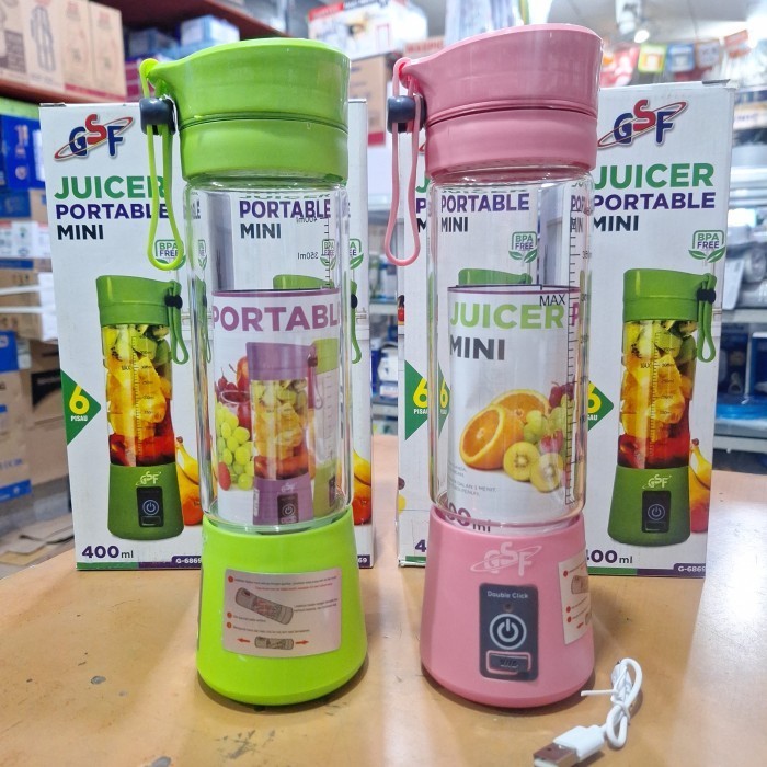Jual blender juicer portable mini tabung kaca gsf g6869 | Shopee Indonesia