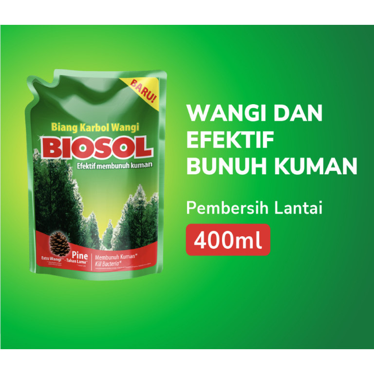 Jual Biosol Karbol Wangi Pouch 400ml - Pembersih Lantai - ALJ | Shopee ...