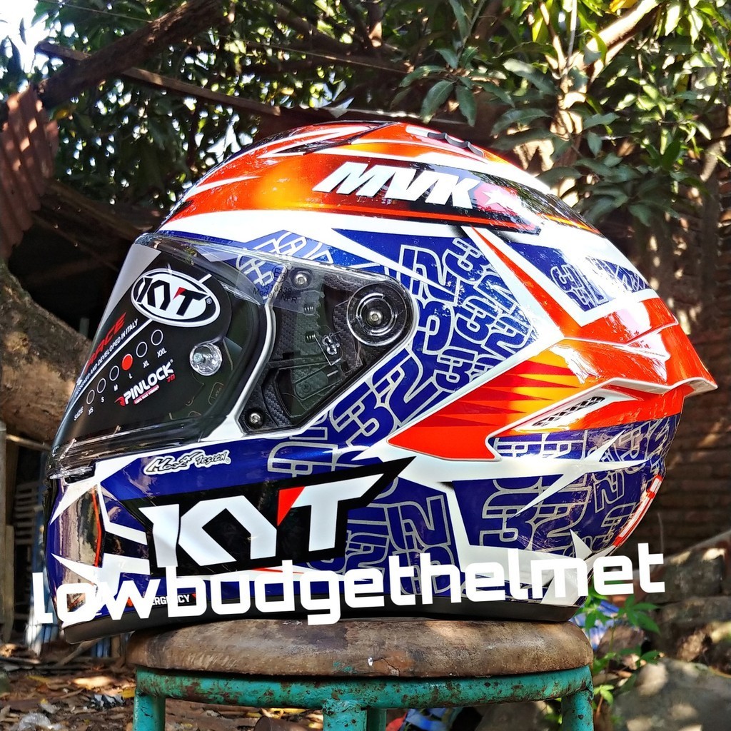 Jual Helm KYT NX Race Motif Isaac Vinales Replica Blue Helm Balap Drag ...