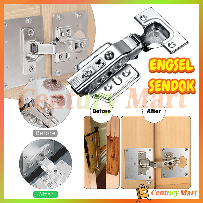 Jual Engsel Sendok Hidrolis/Plat Penahan Engsel Stainless Steel/Pelat ...