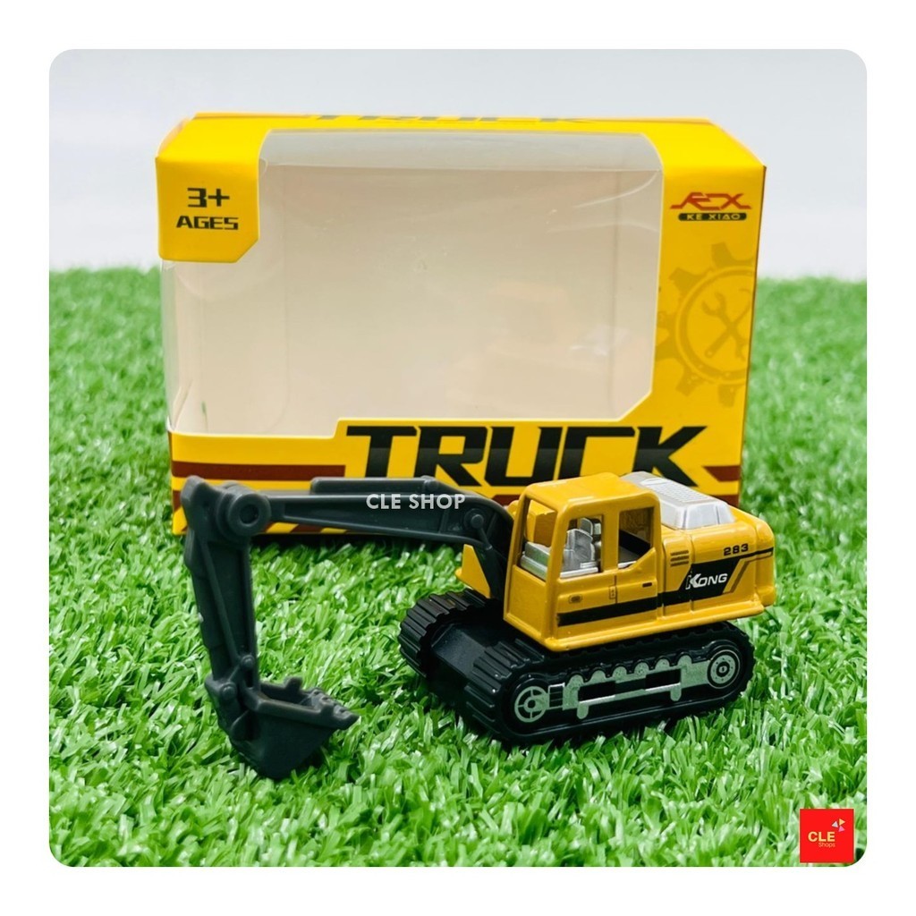 Jual New Mainan Miniatur Truk Kontruksi diecast metal Excavator Dump ...