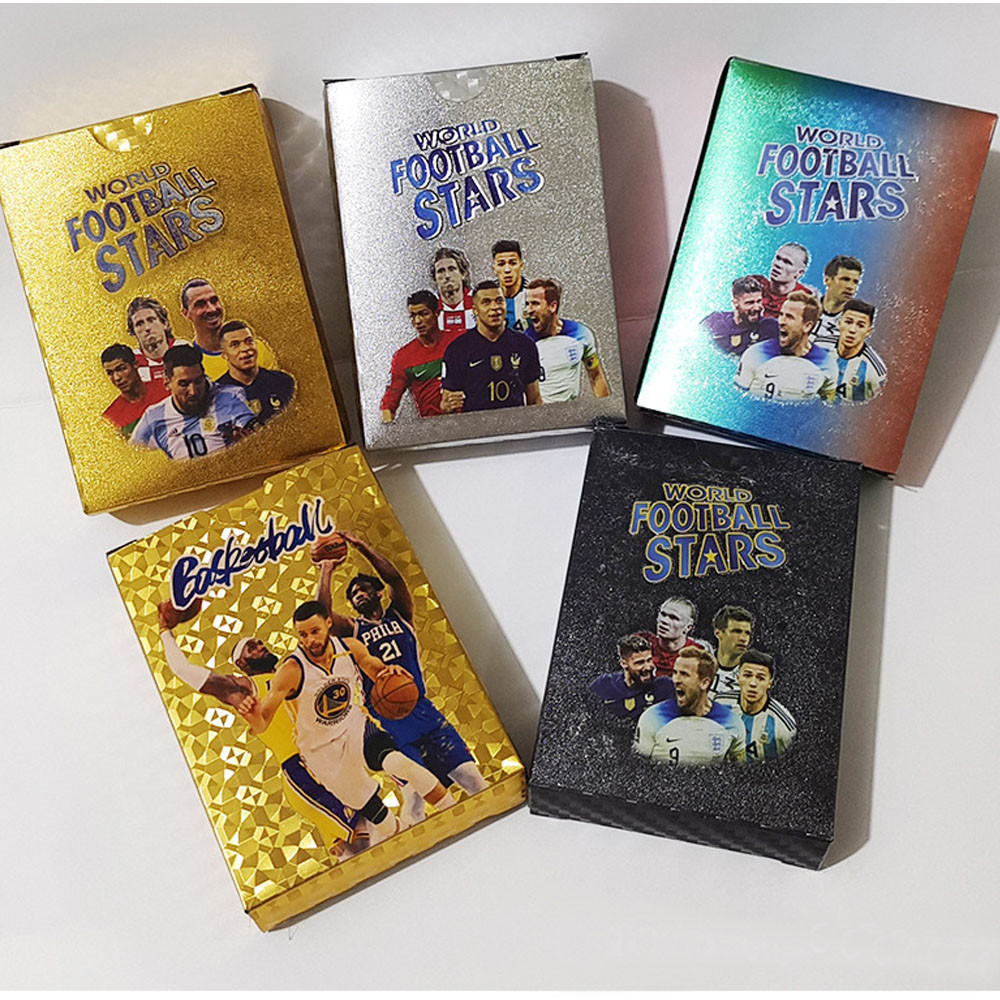 Jual 55Pcs Messi Ballsuperstar Gold Card Star Limited Edition Signature ...