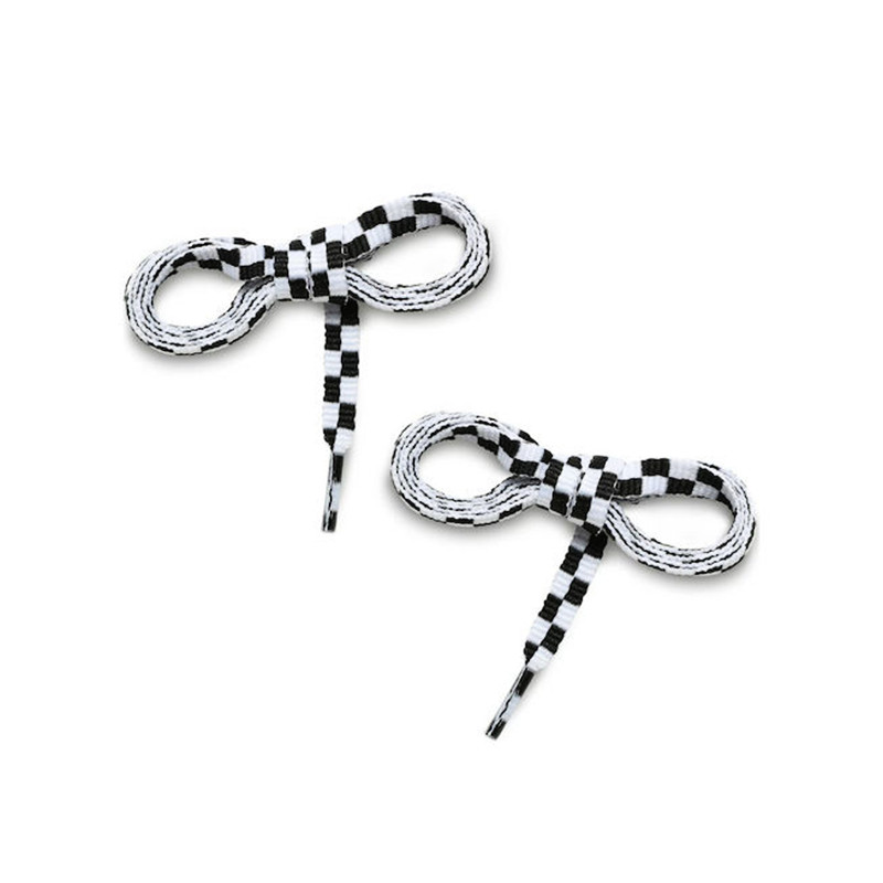 Jual Vans Laces 36 inch Black White Checkerboard | Shopee Indonesia