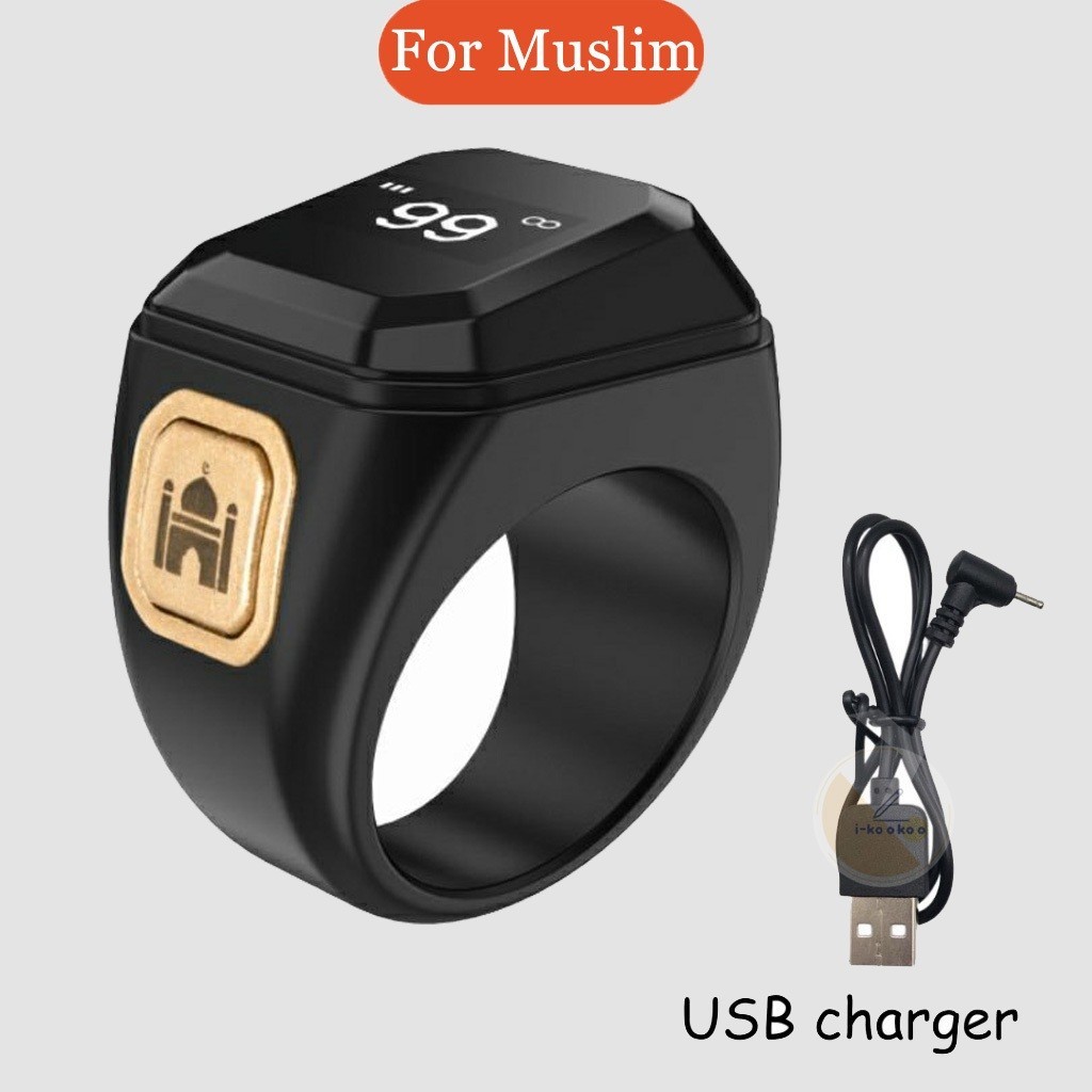 Jual ikookoo Ziker Ring Smart Digital Tasbih Aluminum Alloy Smart ...