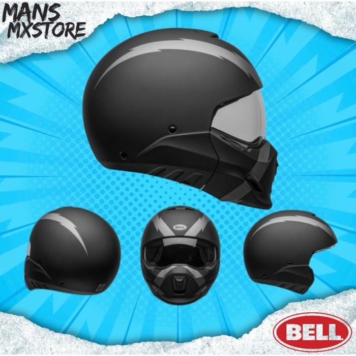 Jual HELM BELL BROOZER ARC MATTE BLACK CROSSOVER HELMET ORIGINAL ...