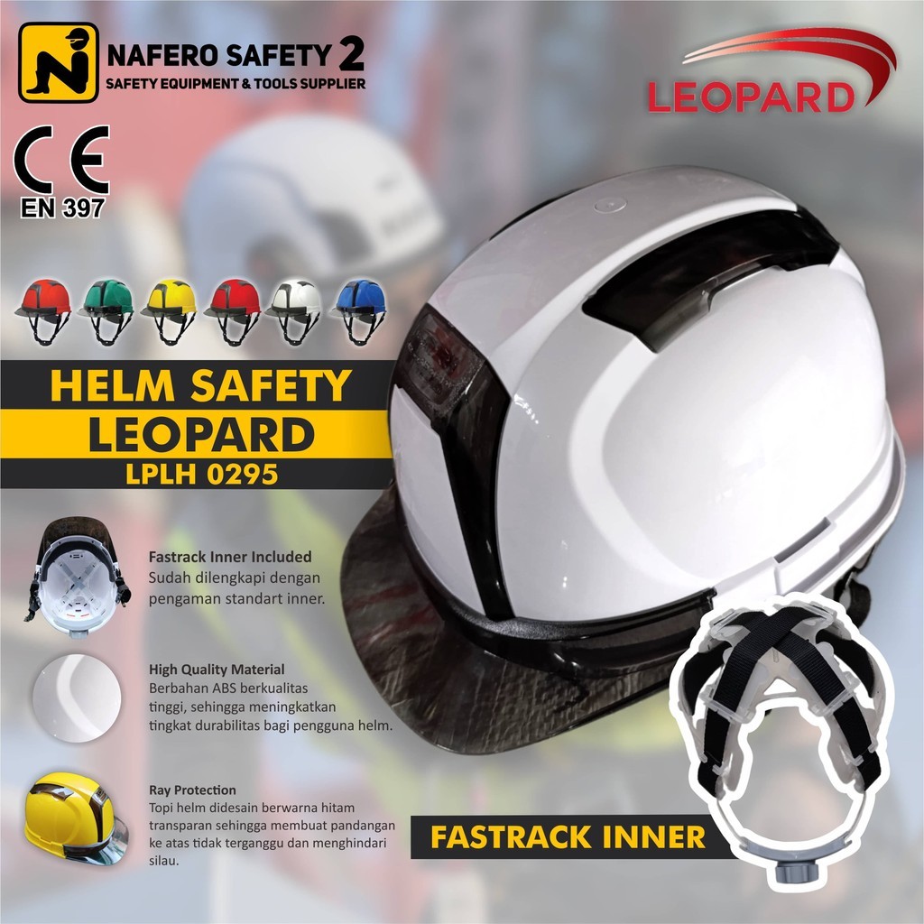 Jual SAFETY HELMET ABS LEOPARD LPHL 0295 HELM PROYEK KERJA PELINDUNG ...