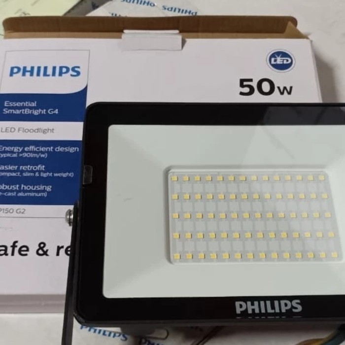 Jual Lampu sorot outdoor led outdoor Philips flood light BVP150 50W 50WATT 50 WATT 220v Original ...
