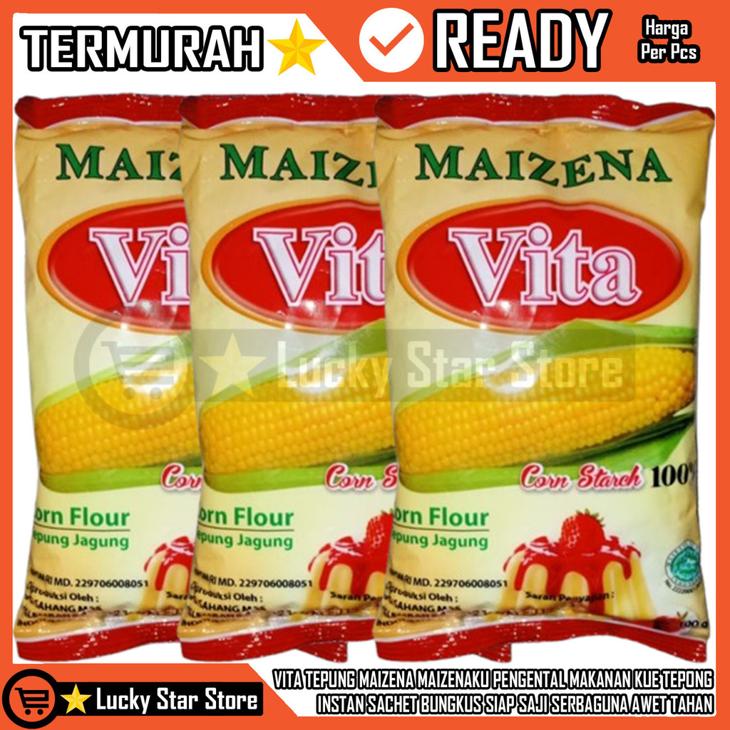 Jual Vita Tepung Bubuk Instan Maizena Pati Jagung Corn Starch Ukuran Uk ...