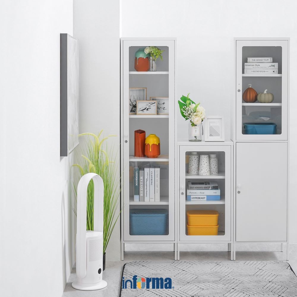 Jual Informa Flins Lemari Arsip Kantor Metal Pintu Kaca File Cabinet ...