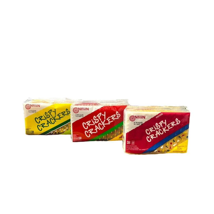 Jual Nissin Crispy Crackers Biskuit Crispy Asin Gurih Crispy Crackers ...