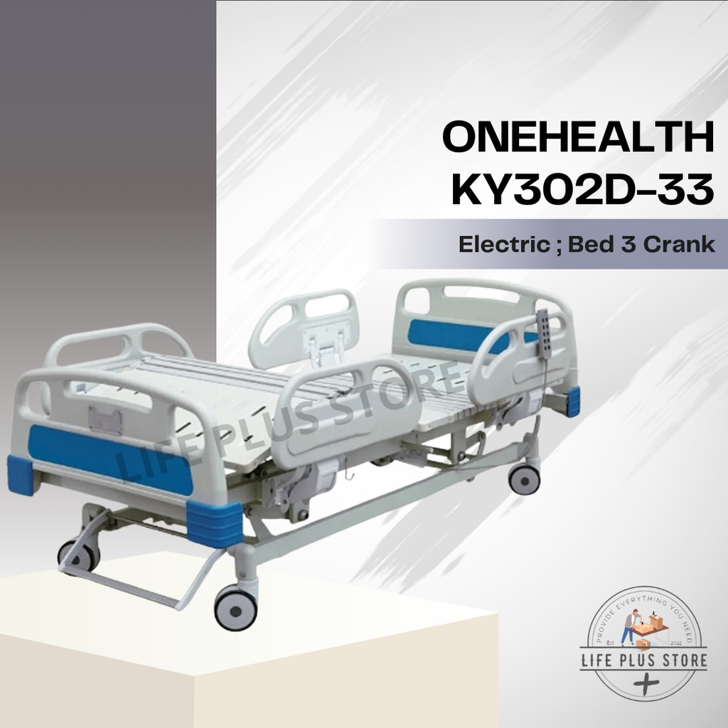 Jual Onehealth Ranjang Pasien Electrik Electric 3 Crank Engkol Kupu Kupu Tempat Tidur Pasien ...