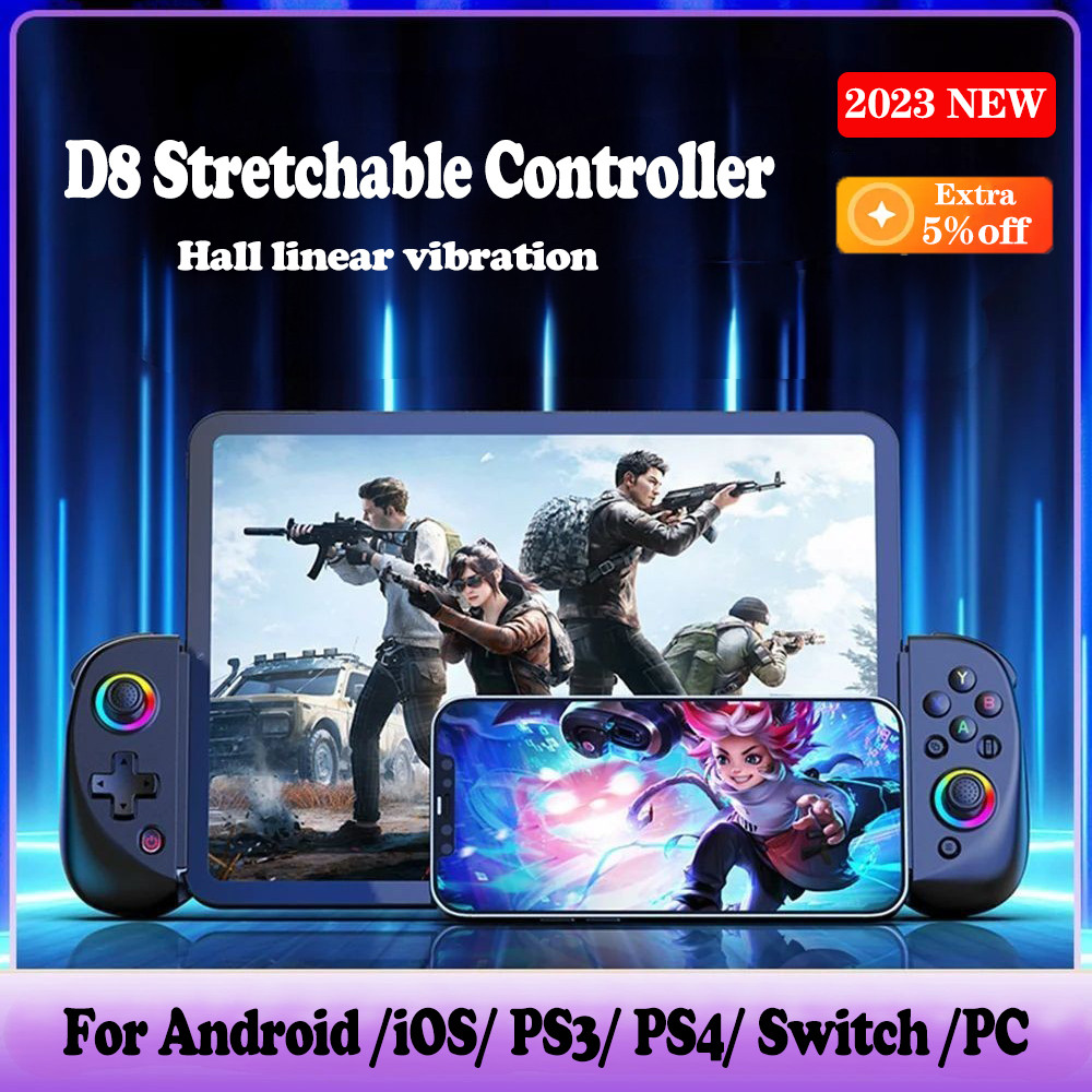 Jual D8 Mobile Phone Controller Wireless Stretching Extendable Joystick ...