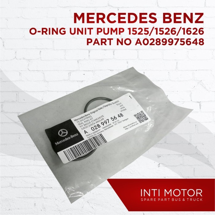 Jual MERCEDES BENZ - ORING UNIT PUMP - A0289975648 - 1525/1526/1626 ...