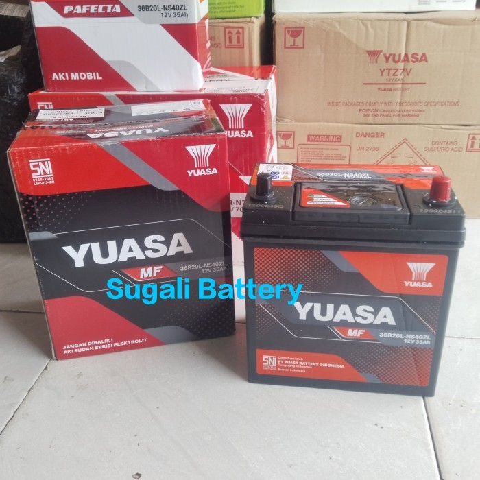 Jual Aki Mobil YUASA NS40ZL 36B20L MF Aki Kering 12Volt 35Ah | Shopee Indonesia