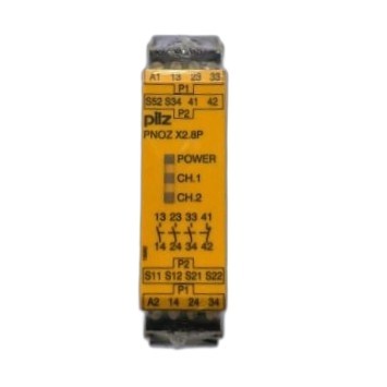 Jual Pilz PNOZ X2.8P Emergency Stop Safety Relay 24VAC DC 3NO 1NC ...