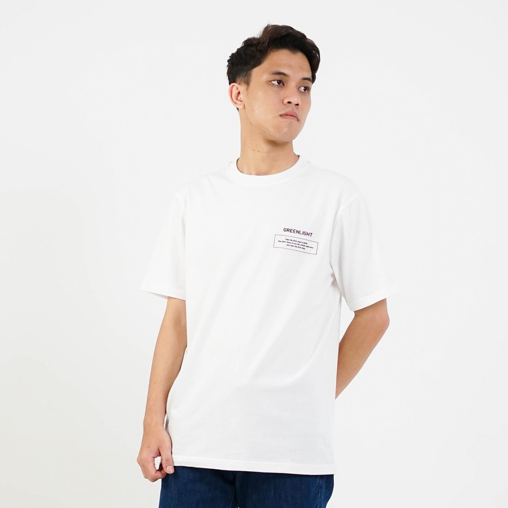 Jual Greenlight Kaos Pria Lengan Pendek Regular Fit Katun Stair OL-C370325 | Shopee Indonesia