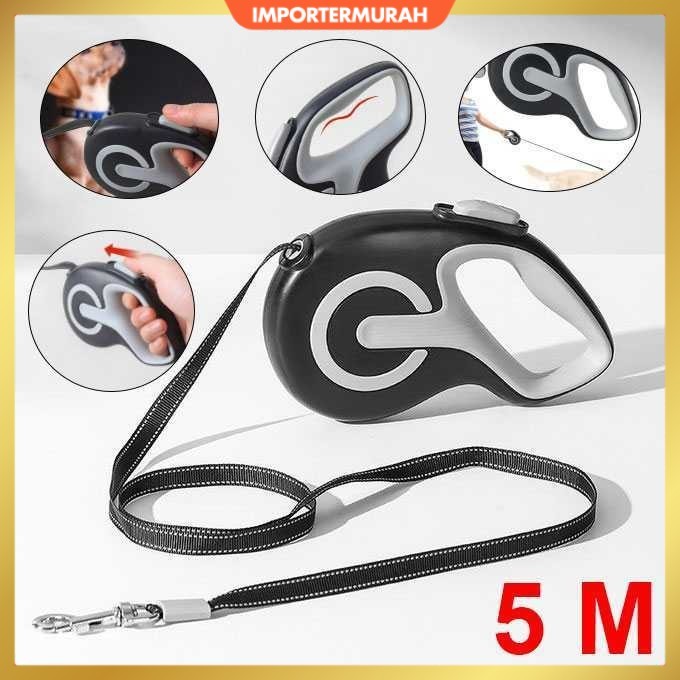 Jual Tali Tuntun Hewan Anjing Automatic Retractable Dog Leash - RP014 ...