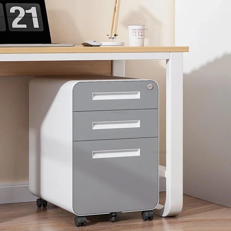 Jual Modern Desk Filing Cabinets Mobile Low Cabinet Three Drawer Locker ...